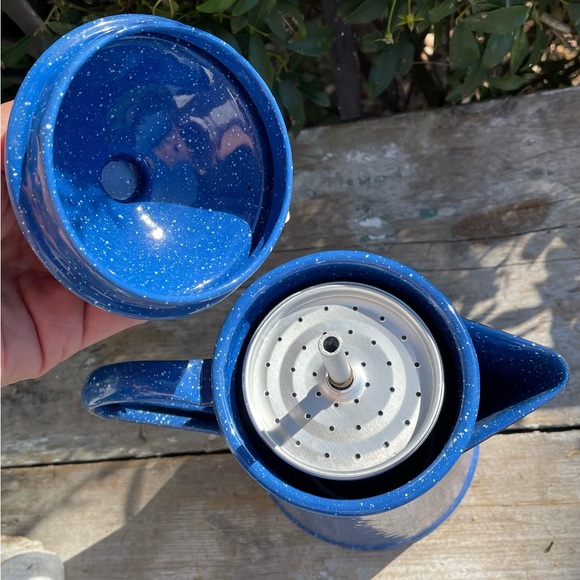 Coleman | Kitchen | Coleman Percolator Vintage Blue Ceramic | Poshmark